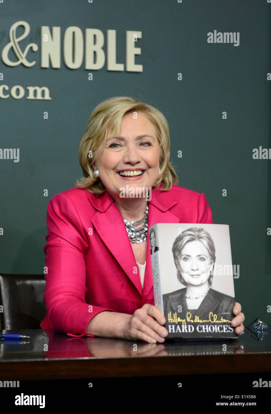New York, NY, USA. 10th June, 2014. Hillary Clinton at in-store ...