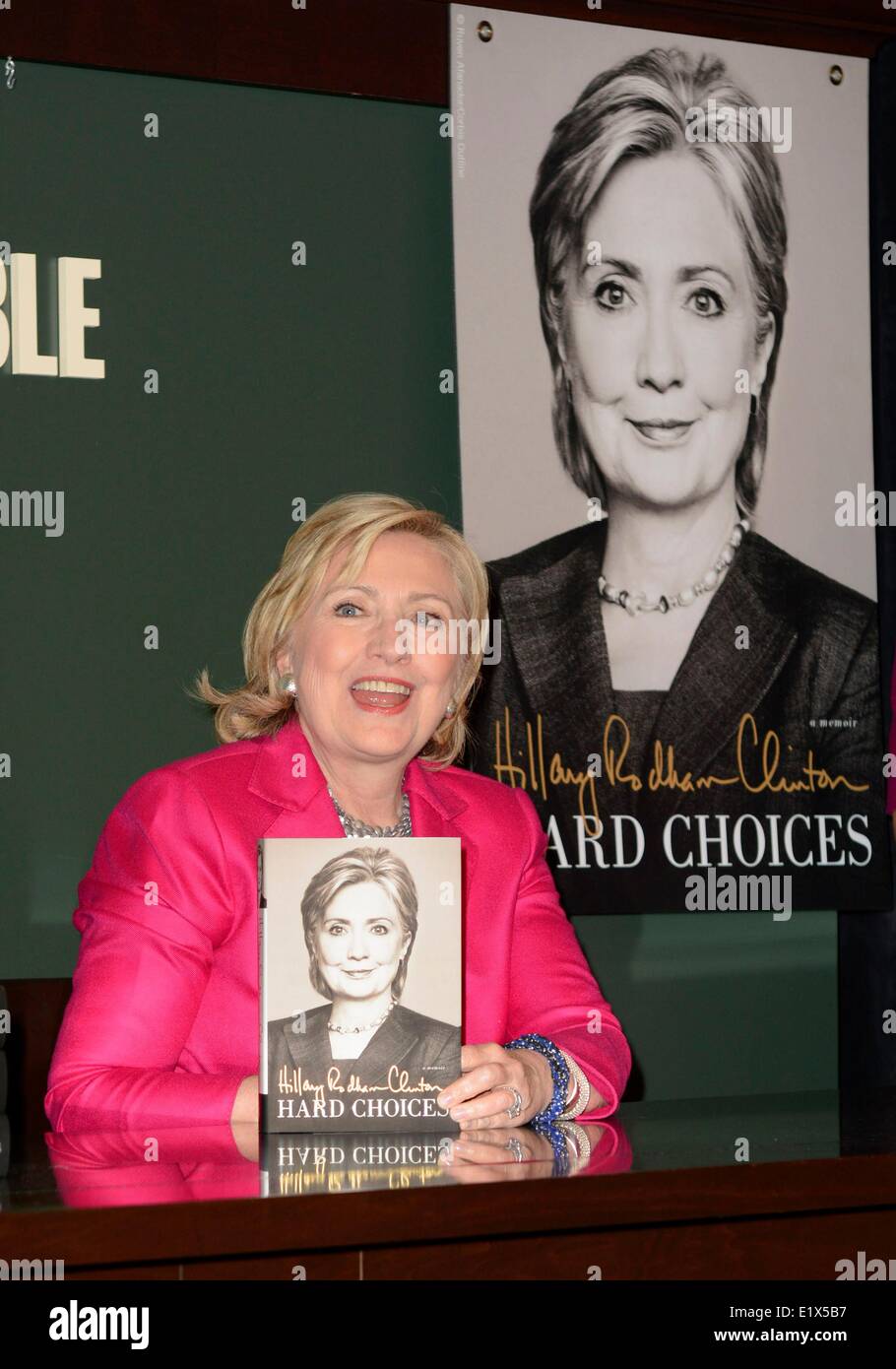 New York, NY, USA. 10th June, 2014. Hillary Clinton at in-store ...