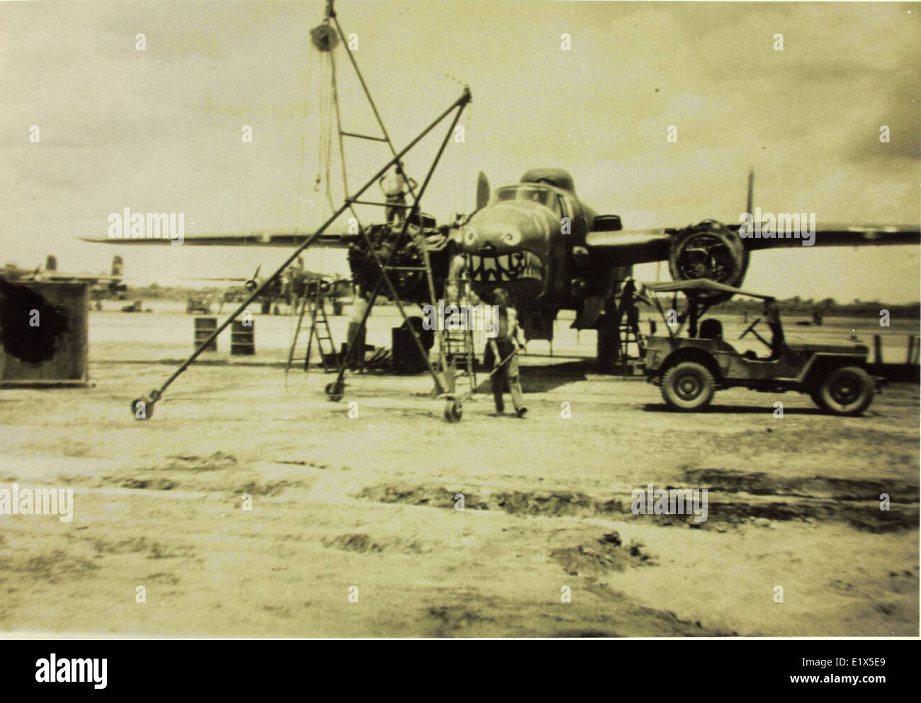 The North American B-25 Mitchell, used by the 345th Bomb Group, was a ...