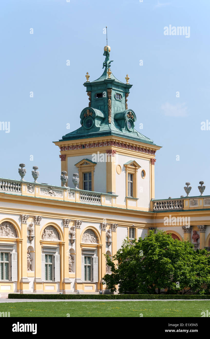 Baroque Wilanow Palace in Warsaw, Poland, built by Polish king Jan III ...