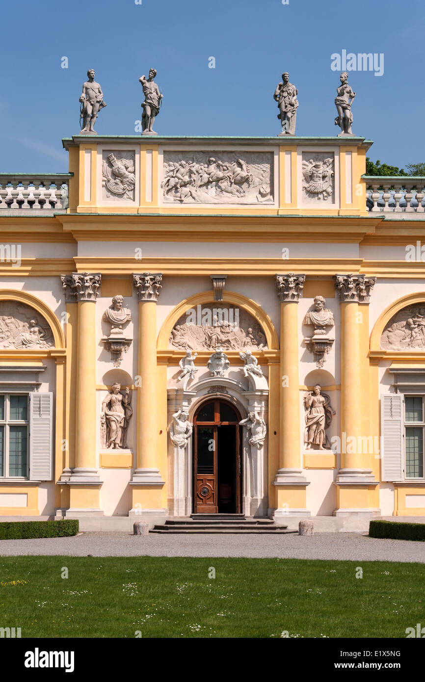 Baroque Wilanow Palace in Warsaw, Poland, built by Polish king Jan III ...