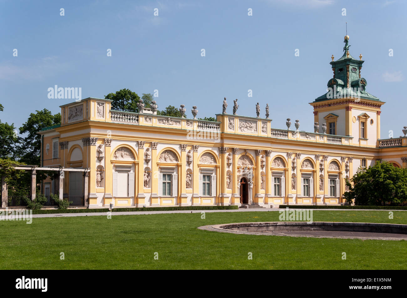 Baroque Wilanow Palace in Warsaw, Poland, built by Polish king Jan III ...
