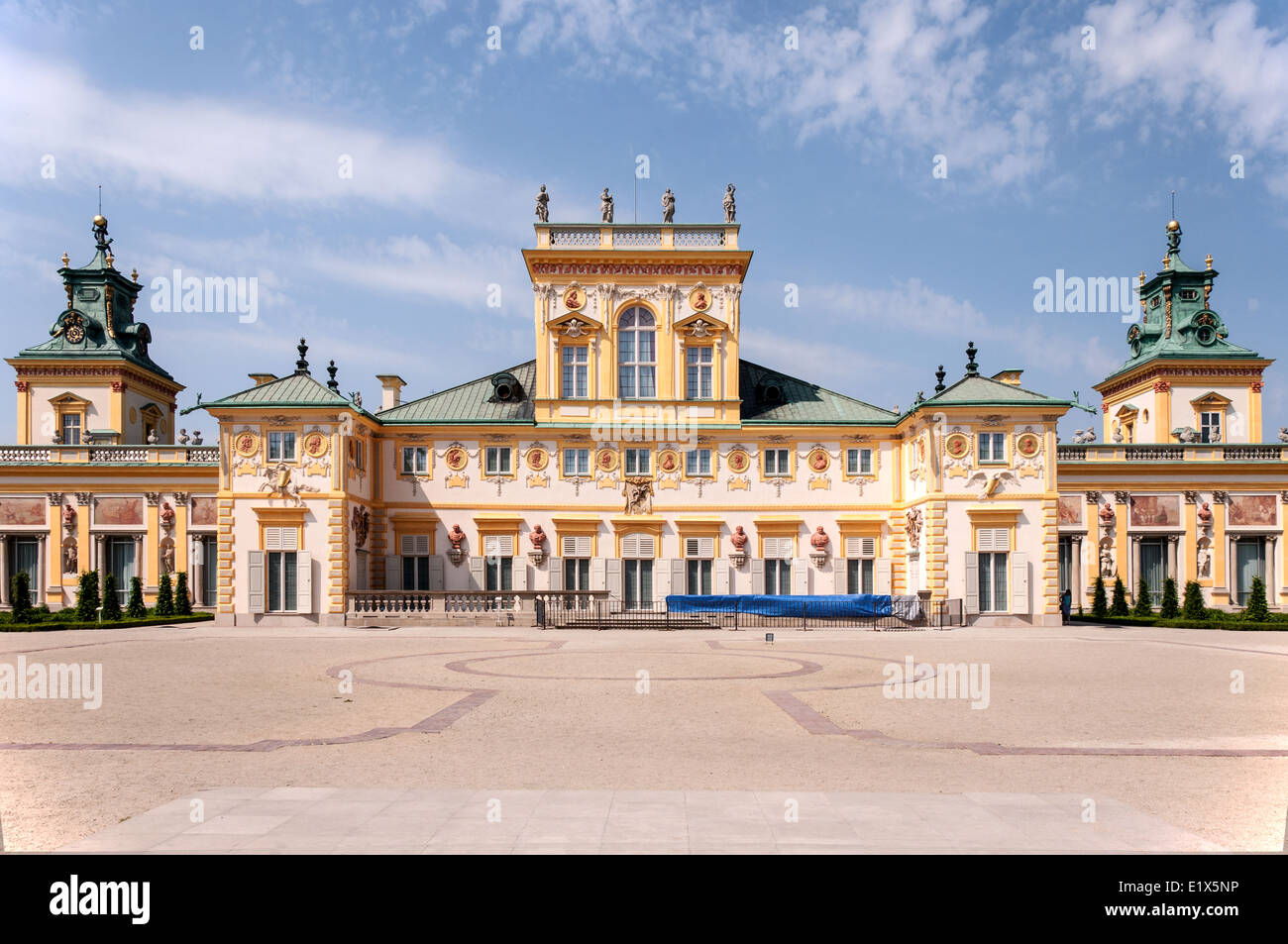Baroque Wilanow Palace in Warsaw, Poland, built by Polish king Jan III ...