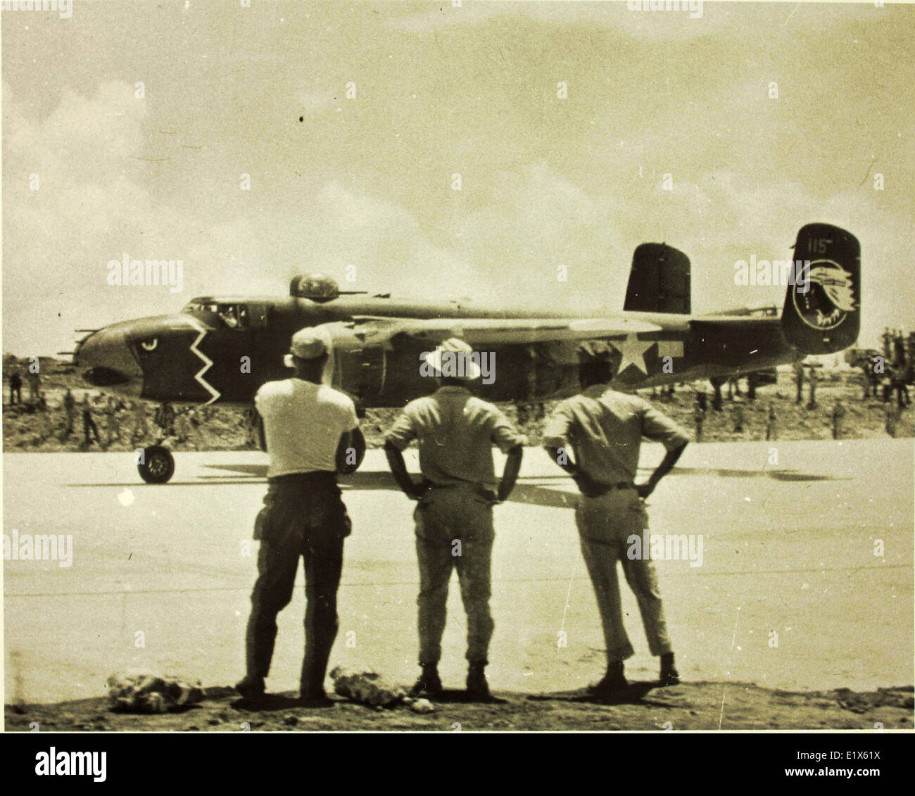 The 345th Bomb Group flew North American B-25 Mitchell bombers during ...