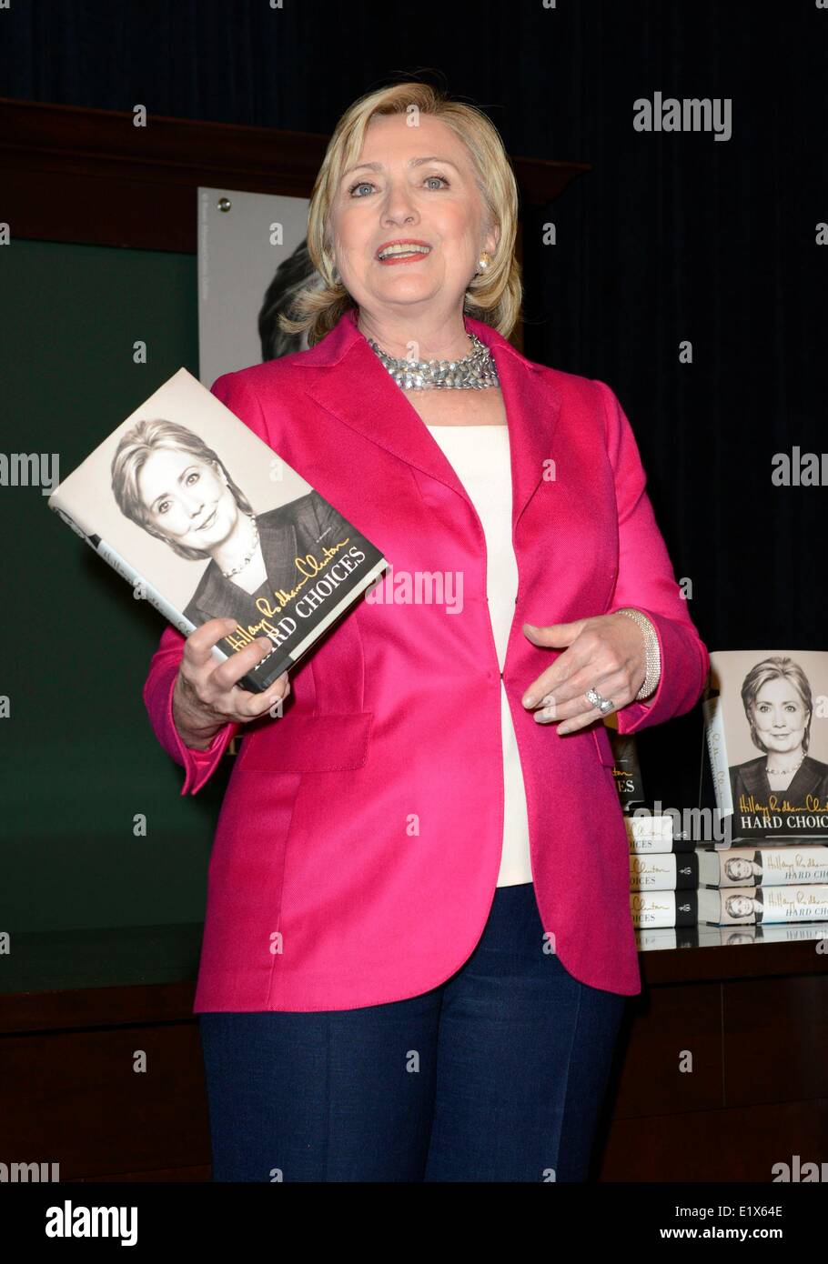 New York, NY, USA. 10th June, 2014. Hillary Clinton at in-store ...
