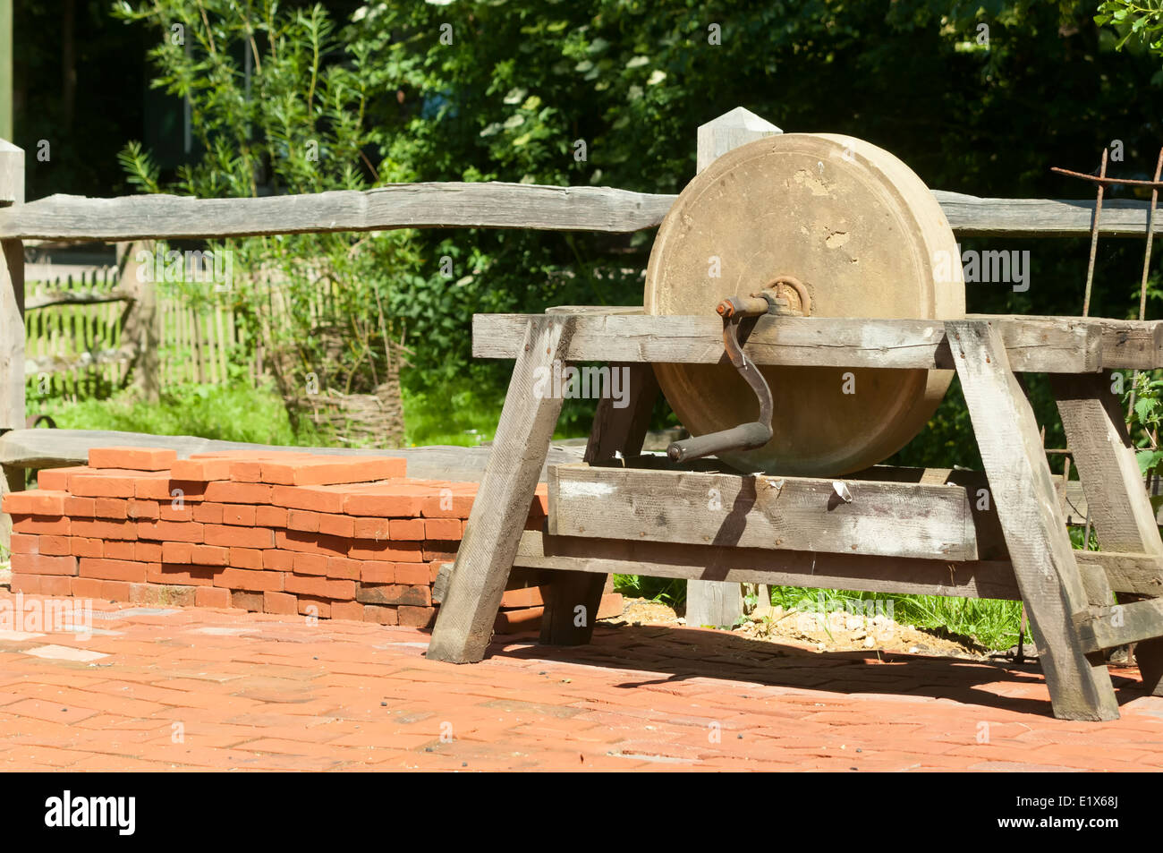 Tool stone antique grind grindstone hi-res stock photography and images ...