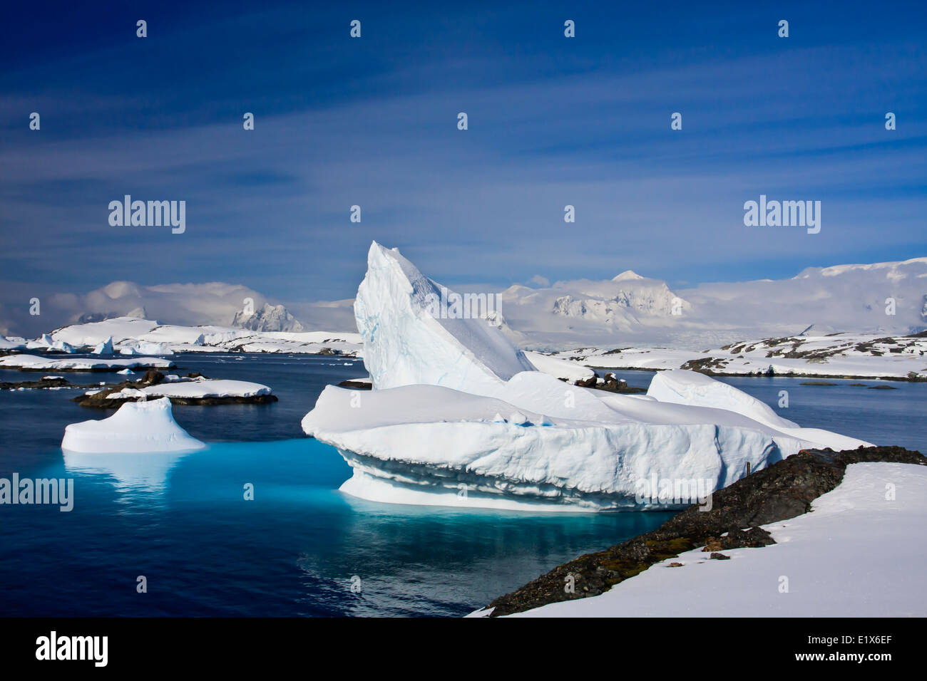 Huge iceberg in Antarctica floating Stock Photo - Alamy