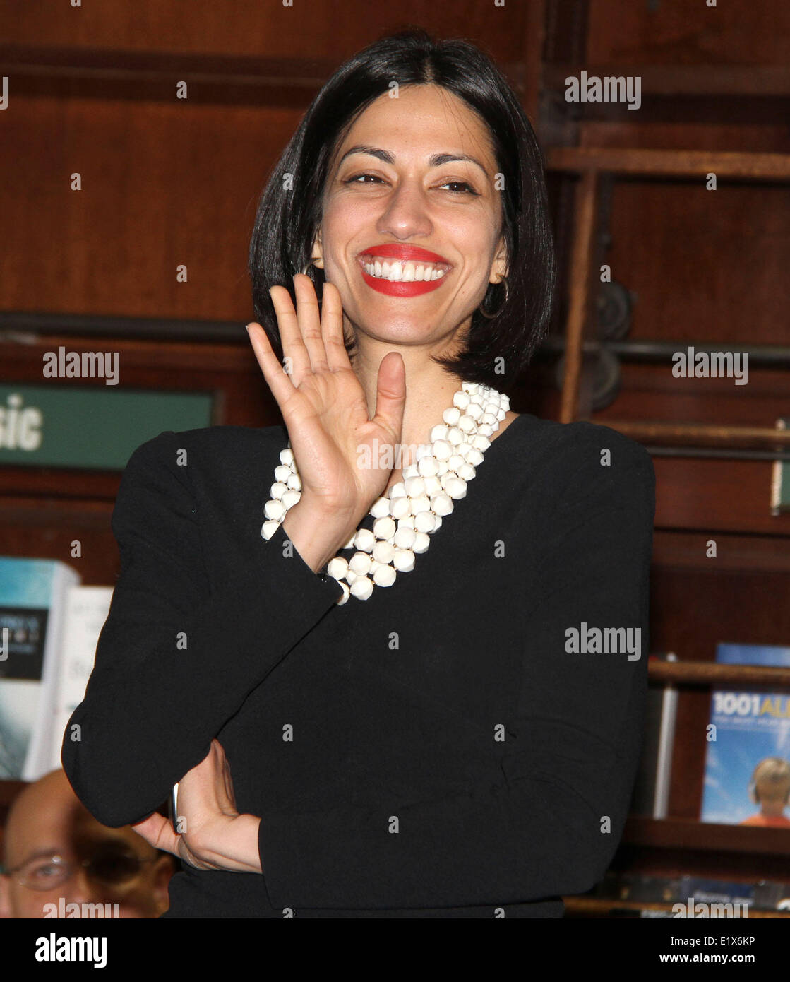 New York, New York, USA. 9th June, 2014. HUMA ABEDIN attends Hillary ...