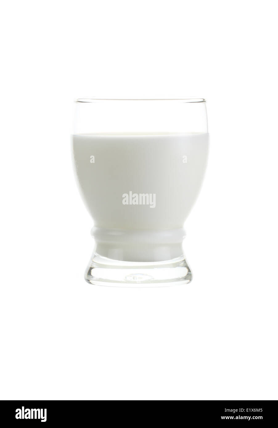 Fresh milk in glass of isolated on white background Stock Photo - Alamy