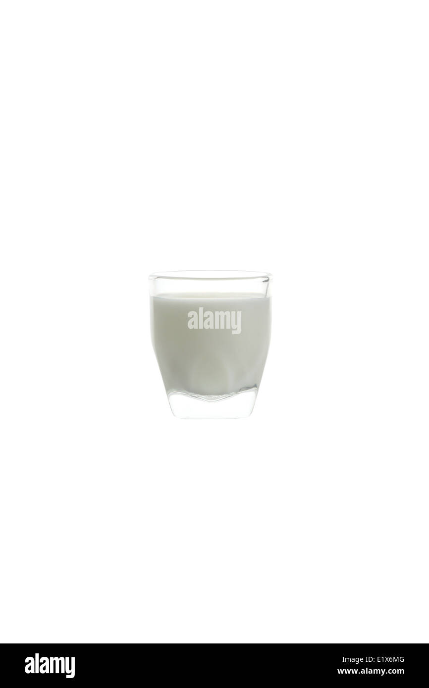 Fresh milk in glass of isolated on white background Stock Photo - Alamy
