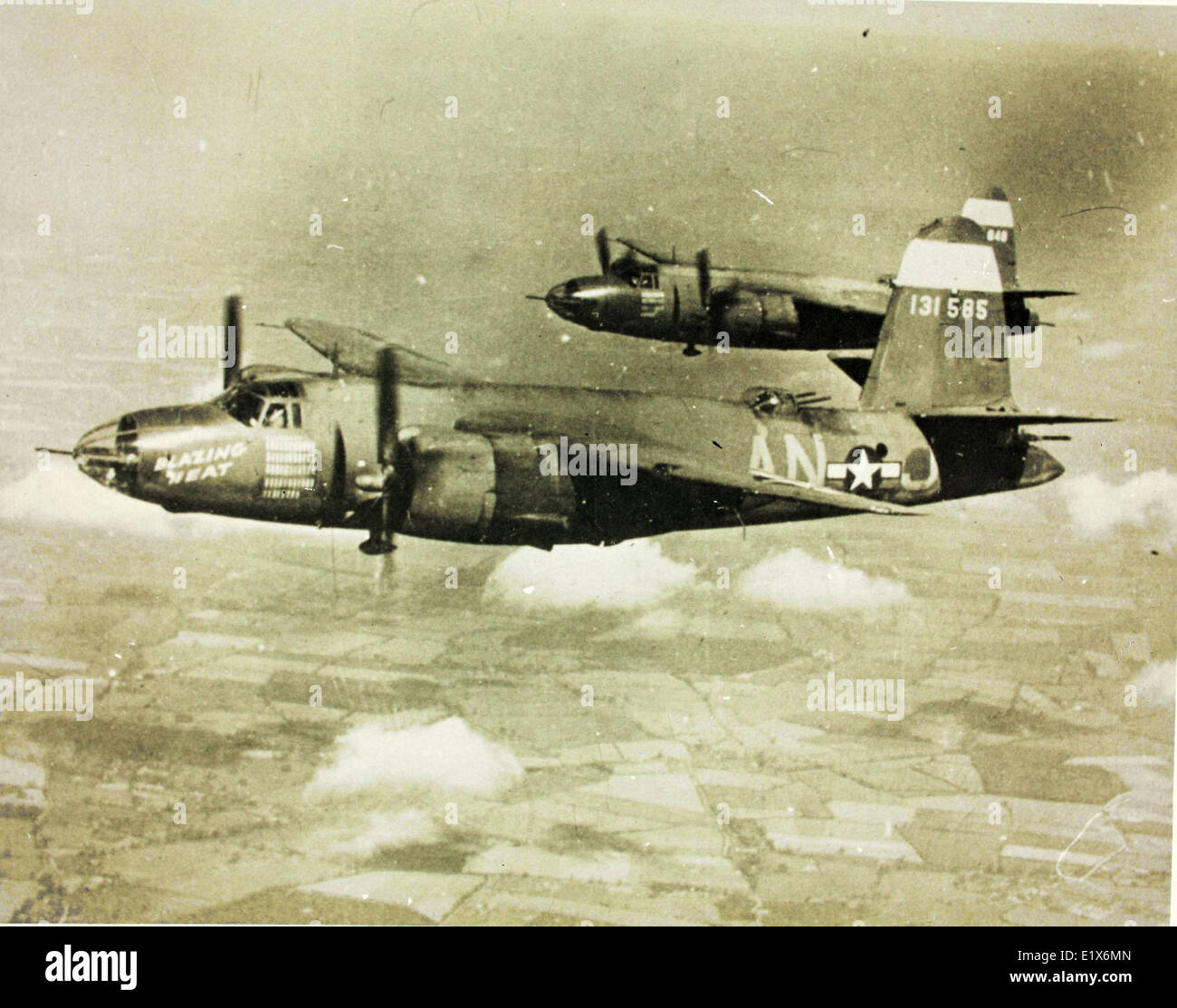 386th Bomb Group Martin B-26 Marauder Stock Photo - Alamy