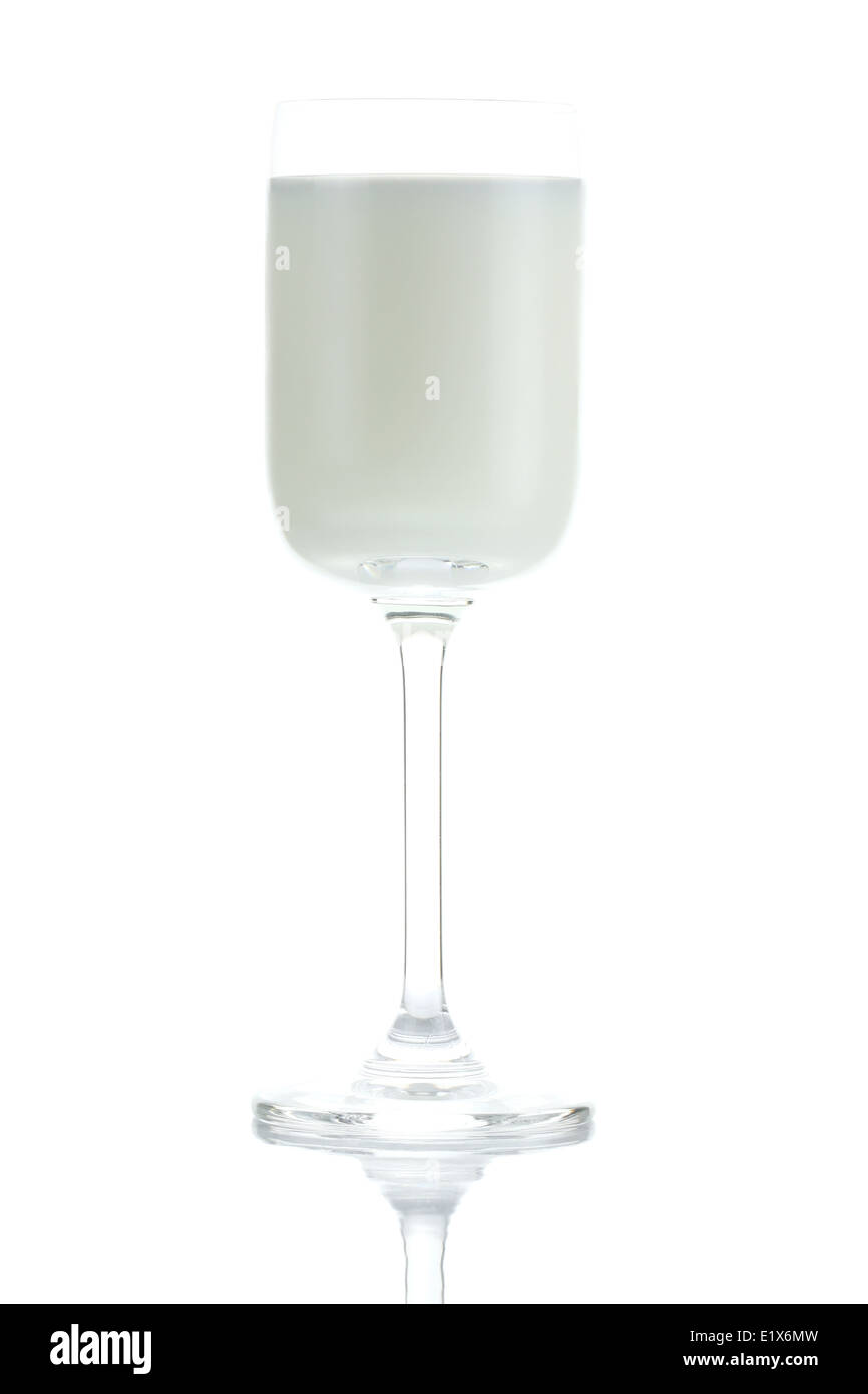 Fresh milk in glass of isolated on white background Stock Photo - Alamy