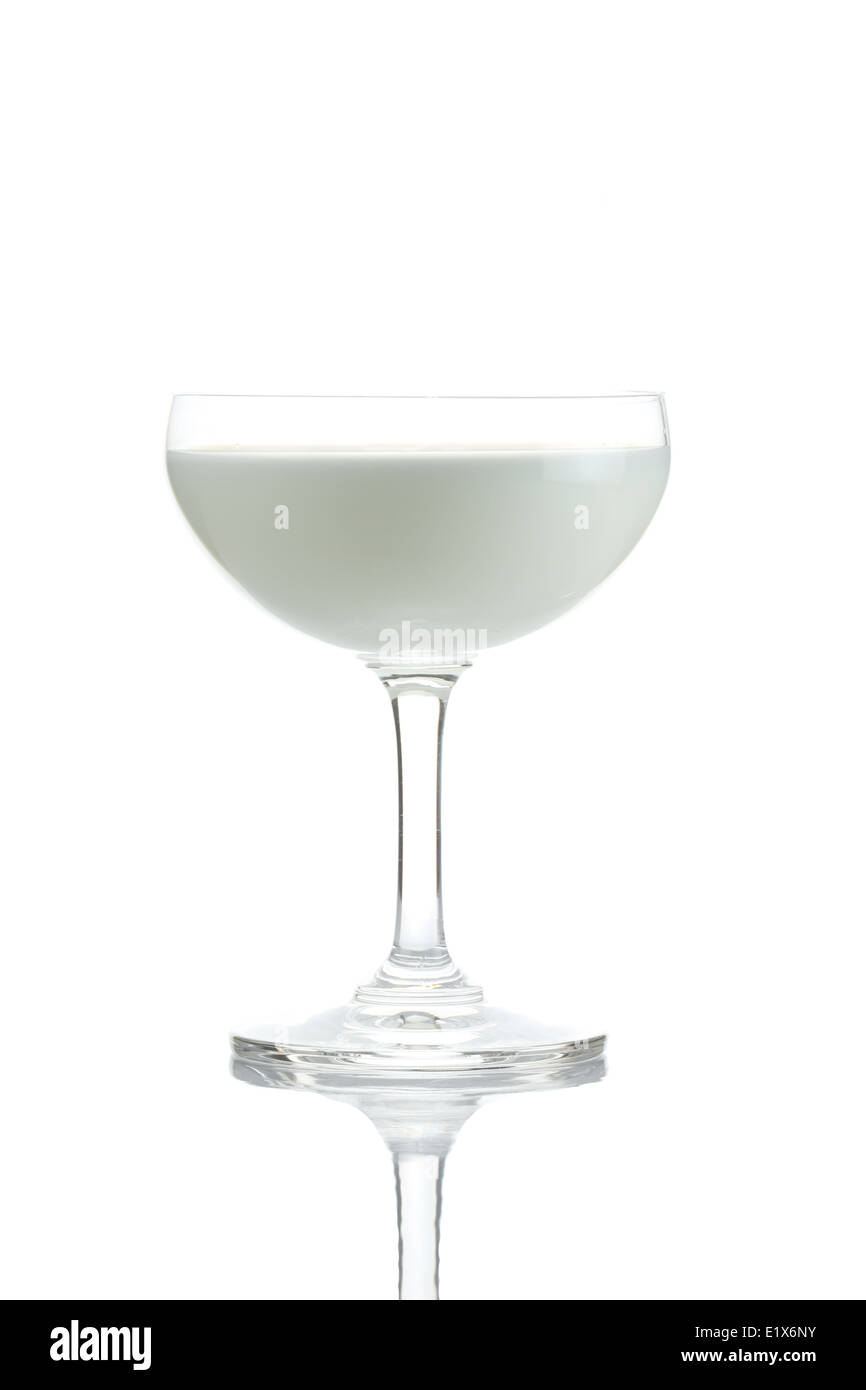 Fresh milk in glass of isolated on white background Stock Photo - Alamy