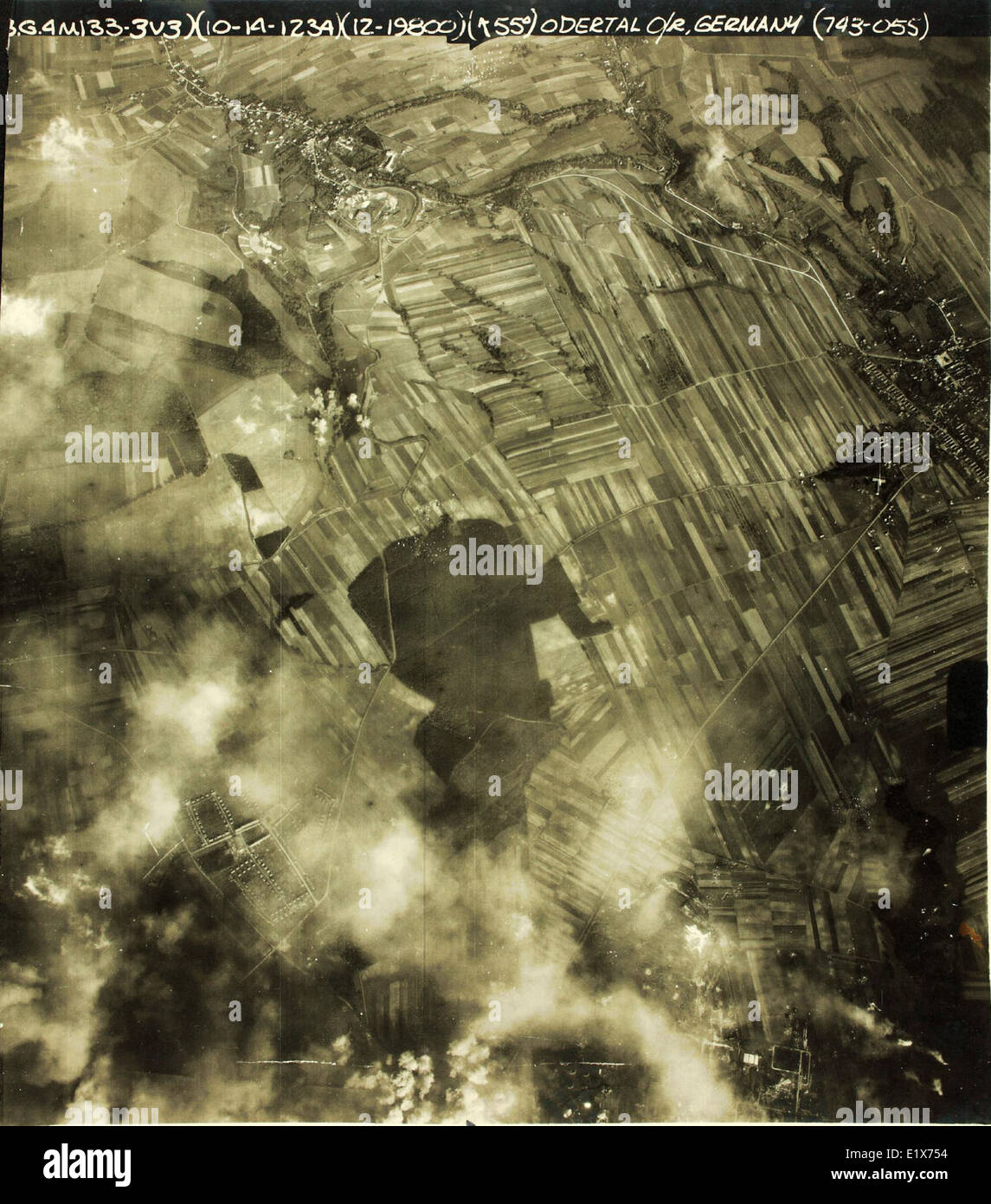 A collection of photographs documenting the operations of the 455th ...