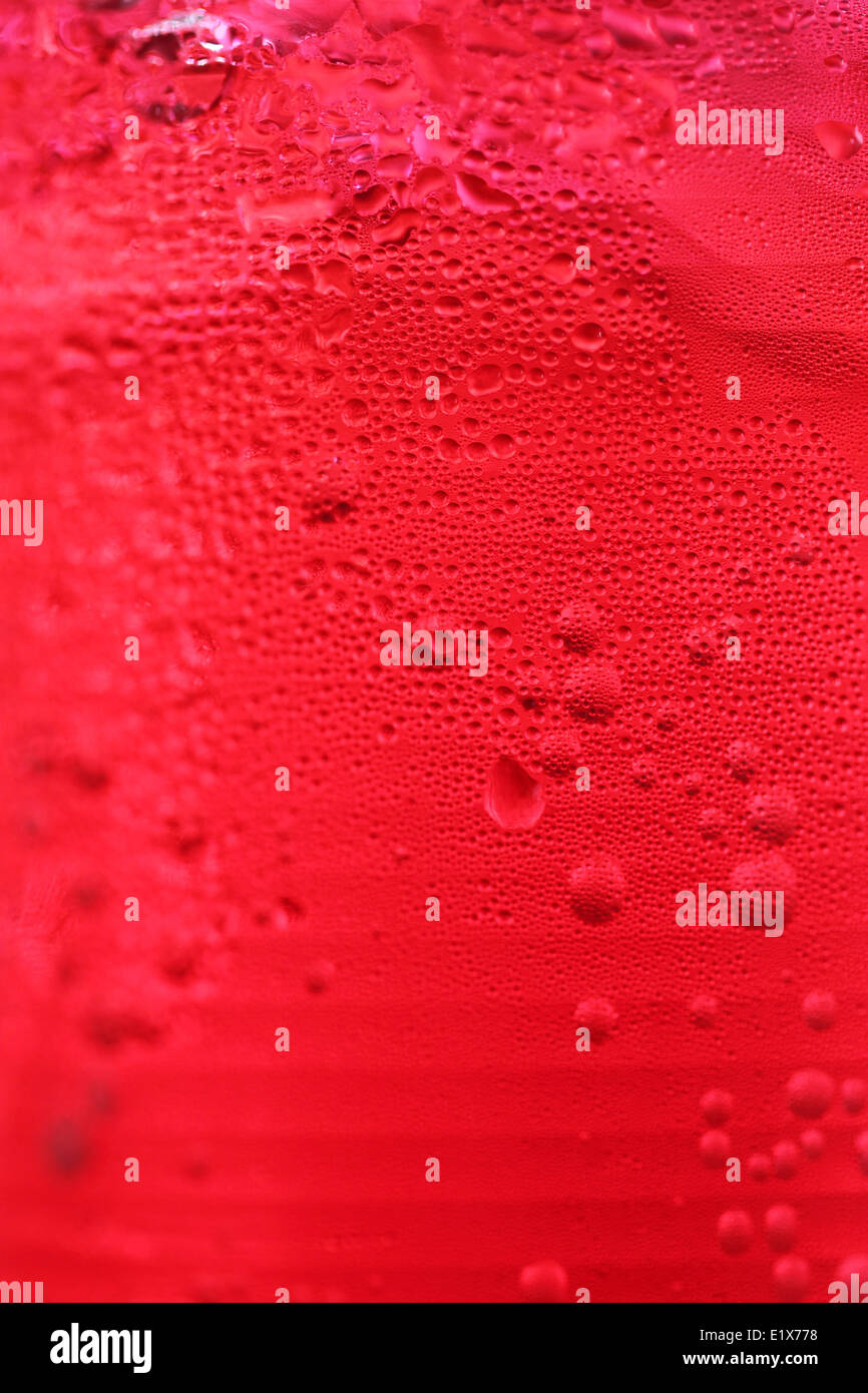 red of beverages in plastic glass for abstract background Stock Photo ...