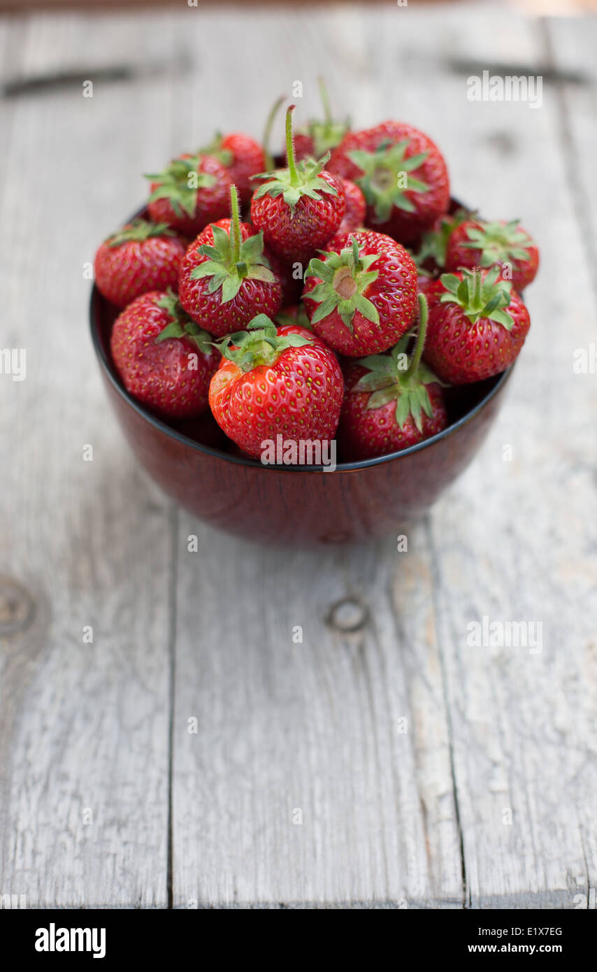 A bowl of Polish strawberries is seen Stock Photo - Alamy
