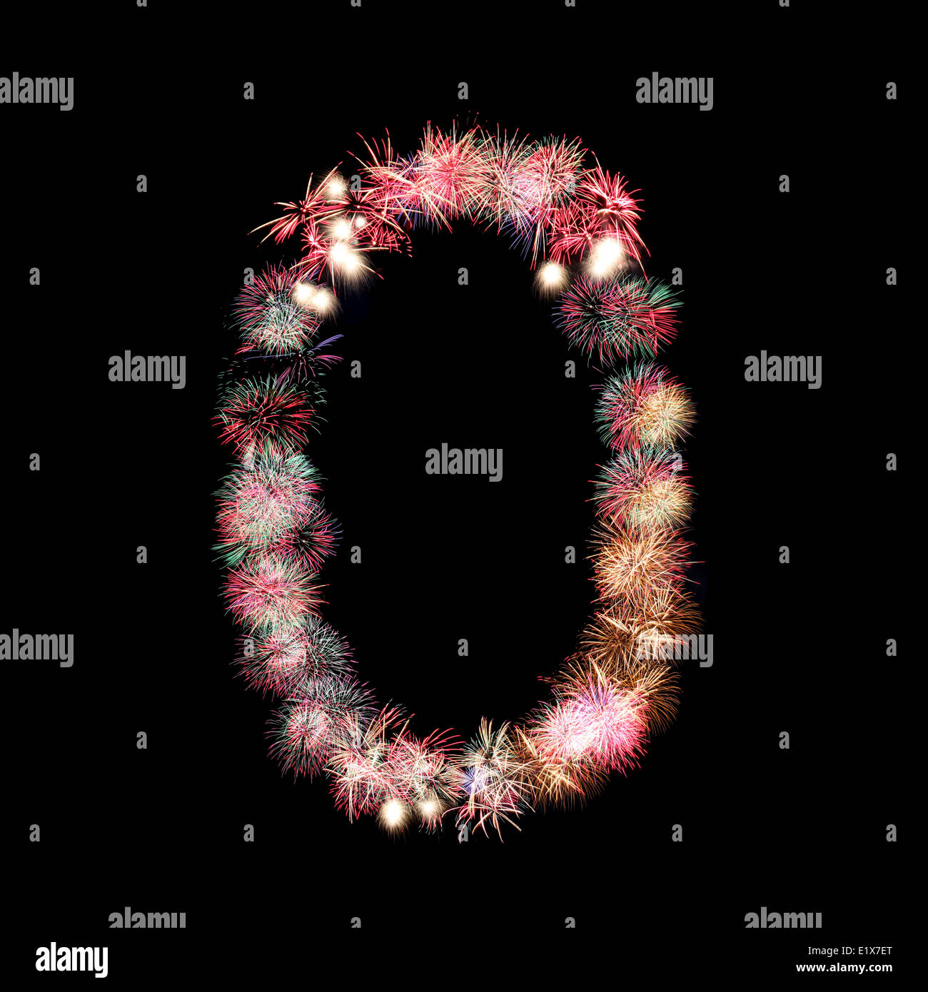 fireworks or firecracker of arrangement to be at number zero Stock ...