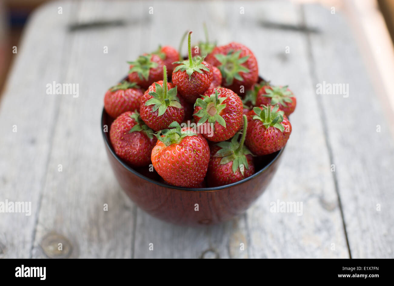 A bowl of Polish strawberries is seen Stock Photo - Alamy