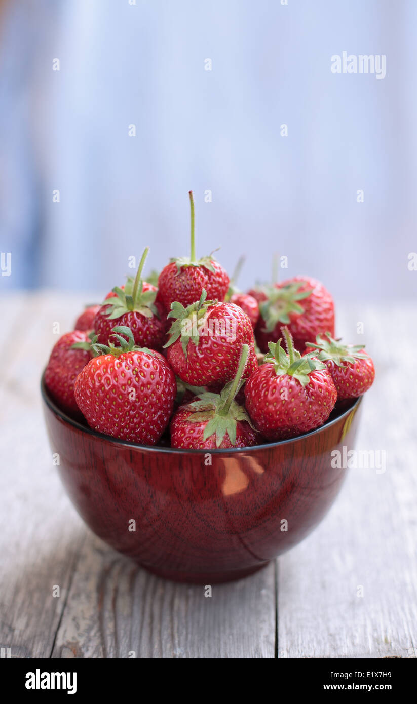 A bowl of Polish strawberries is seen Stock Photo - Alamy