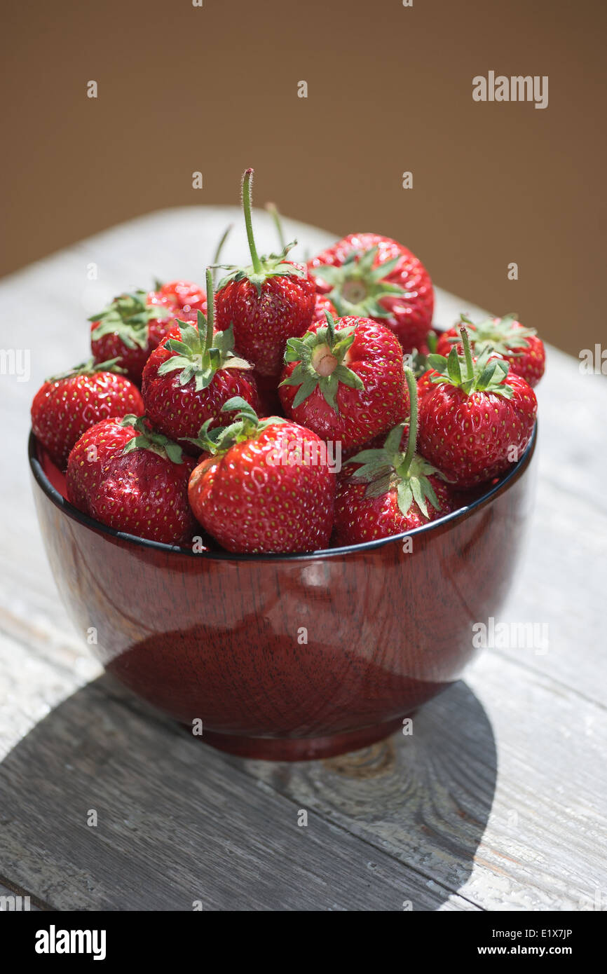 A bowl of Polish strawberries is seen Stock Photo - Alamy