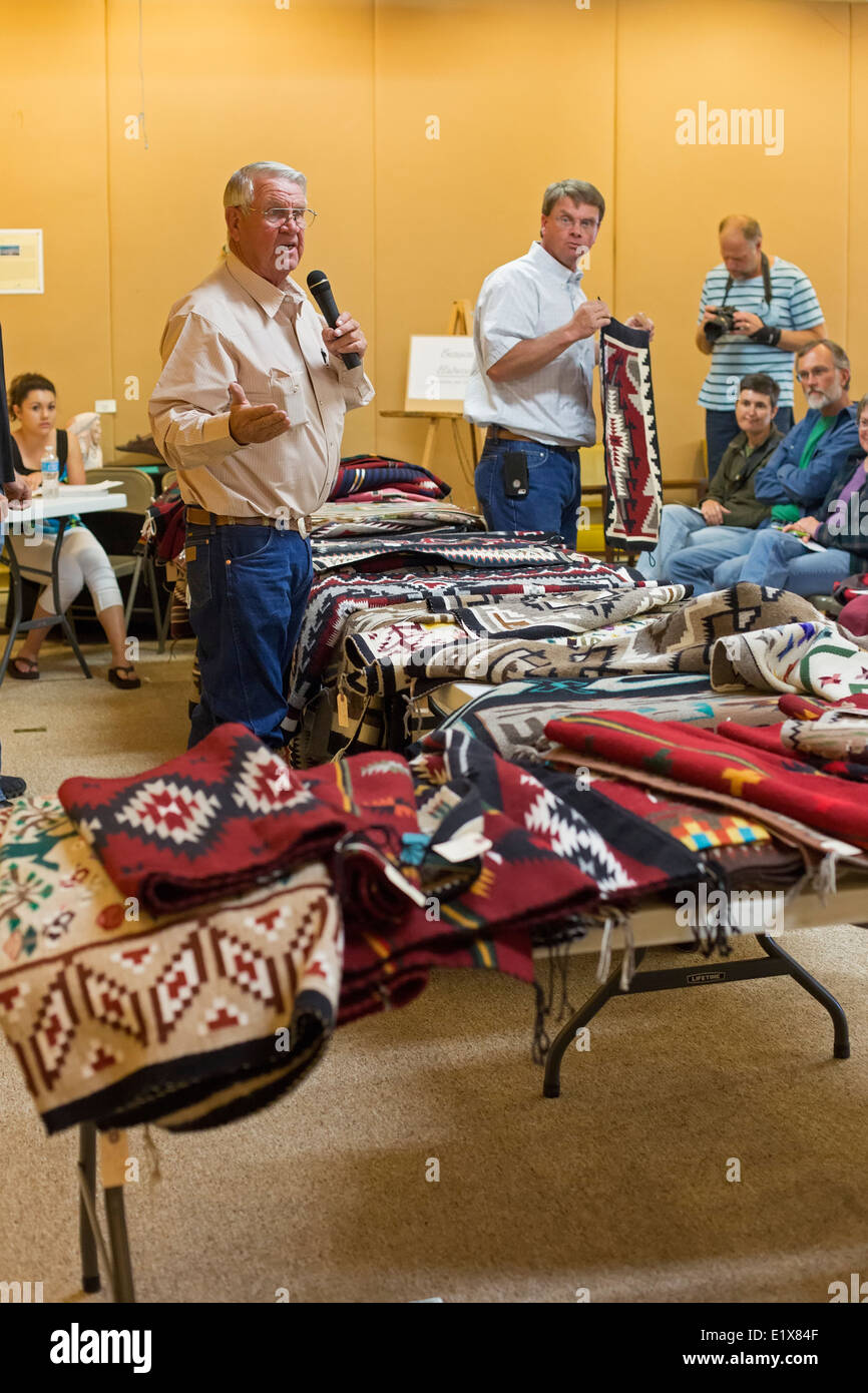 Navajo Rug Auction Stock Photo - Alamy
