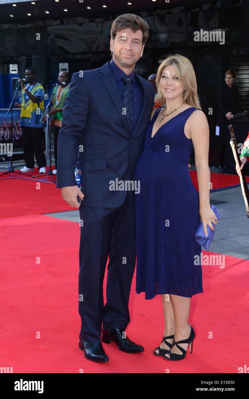 London, UK. 10th June 2014. ,Nick Knowles and wife Jessica Rose Moor ...