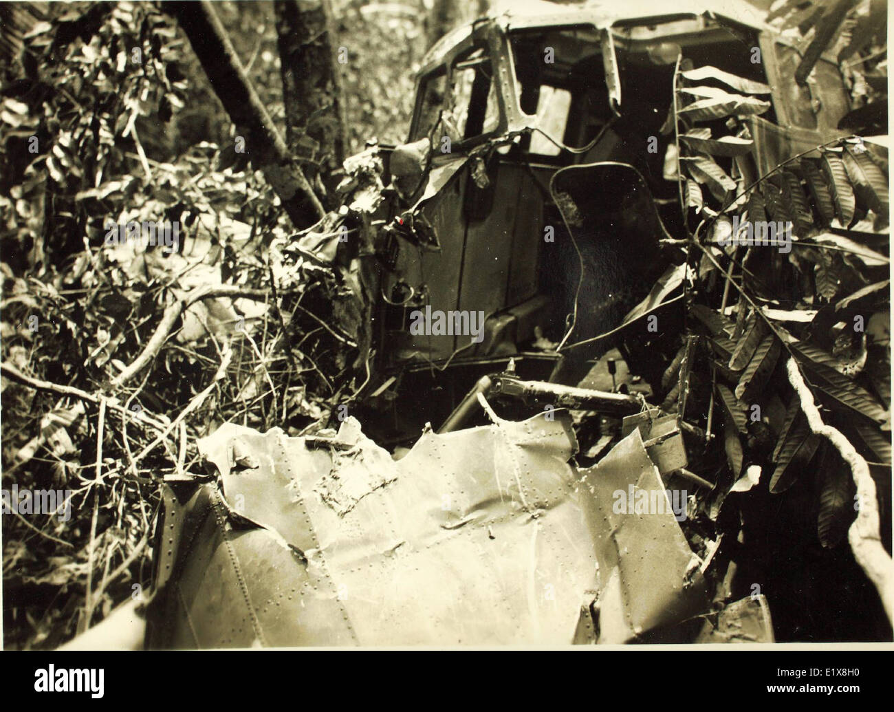 This photograph series documents aircraft crashes during World War II ...