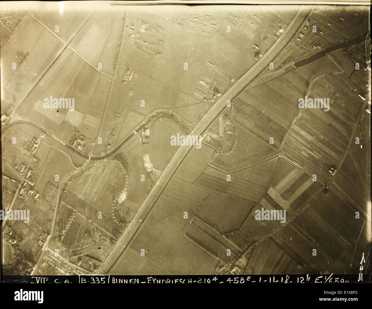 These aerial views, taken between 1914 and 1918, provide a snapshot of ...