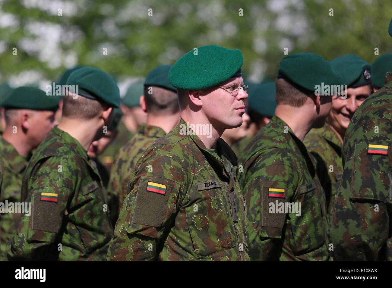 Vilnius, Lithuania. 10th June, 2014. Lithuaina's soldiers take part in ...