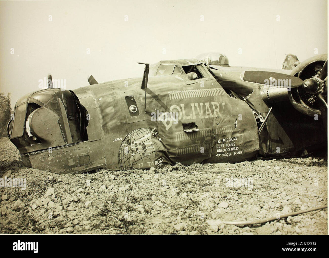 Consolidated B-24 J 30th Bomb Group Stock Photo - Alamy