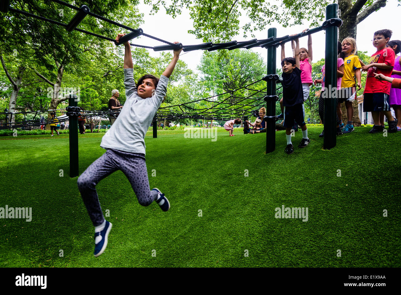 Playground in washington square park hi-res stock photography and ...