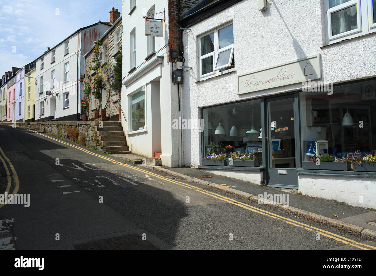 Padstow street , North Cornwall, England, UK Stock Photo - Alamy