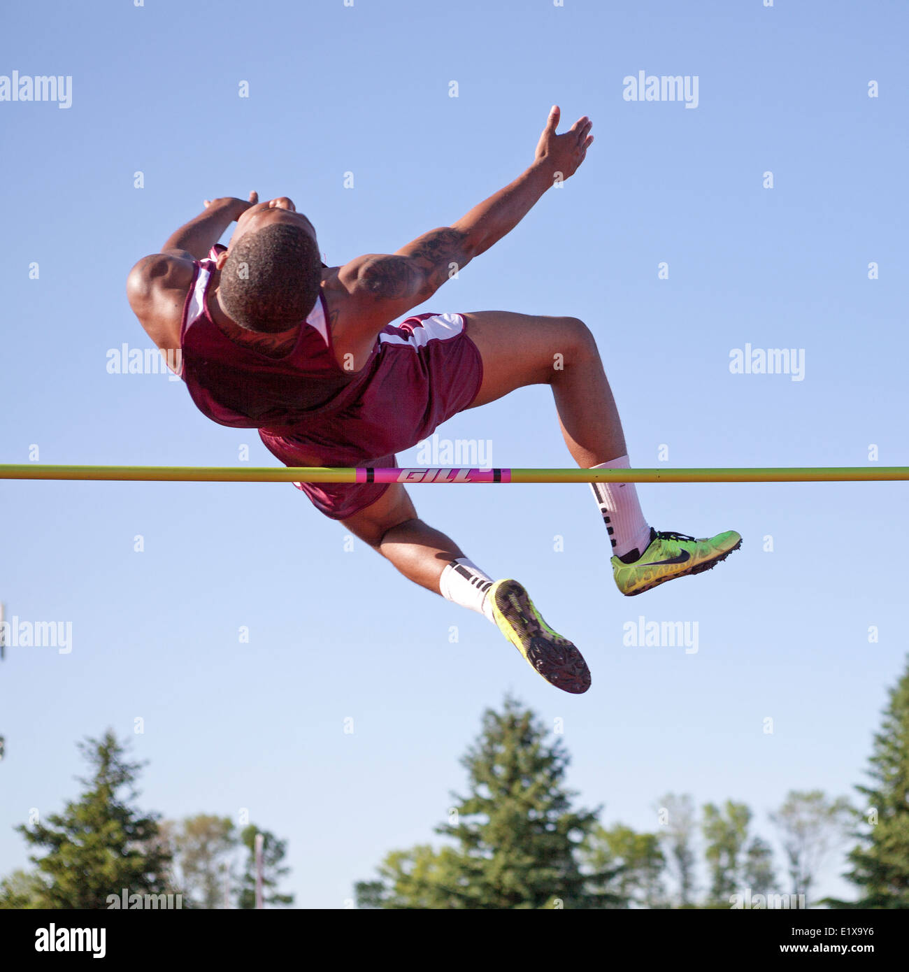 High school athletes compete in a track and field meet in Milwaukee ...