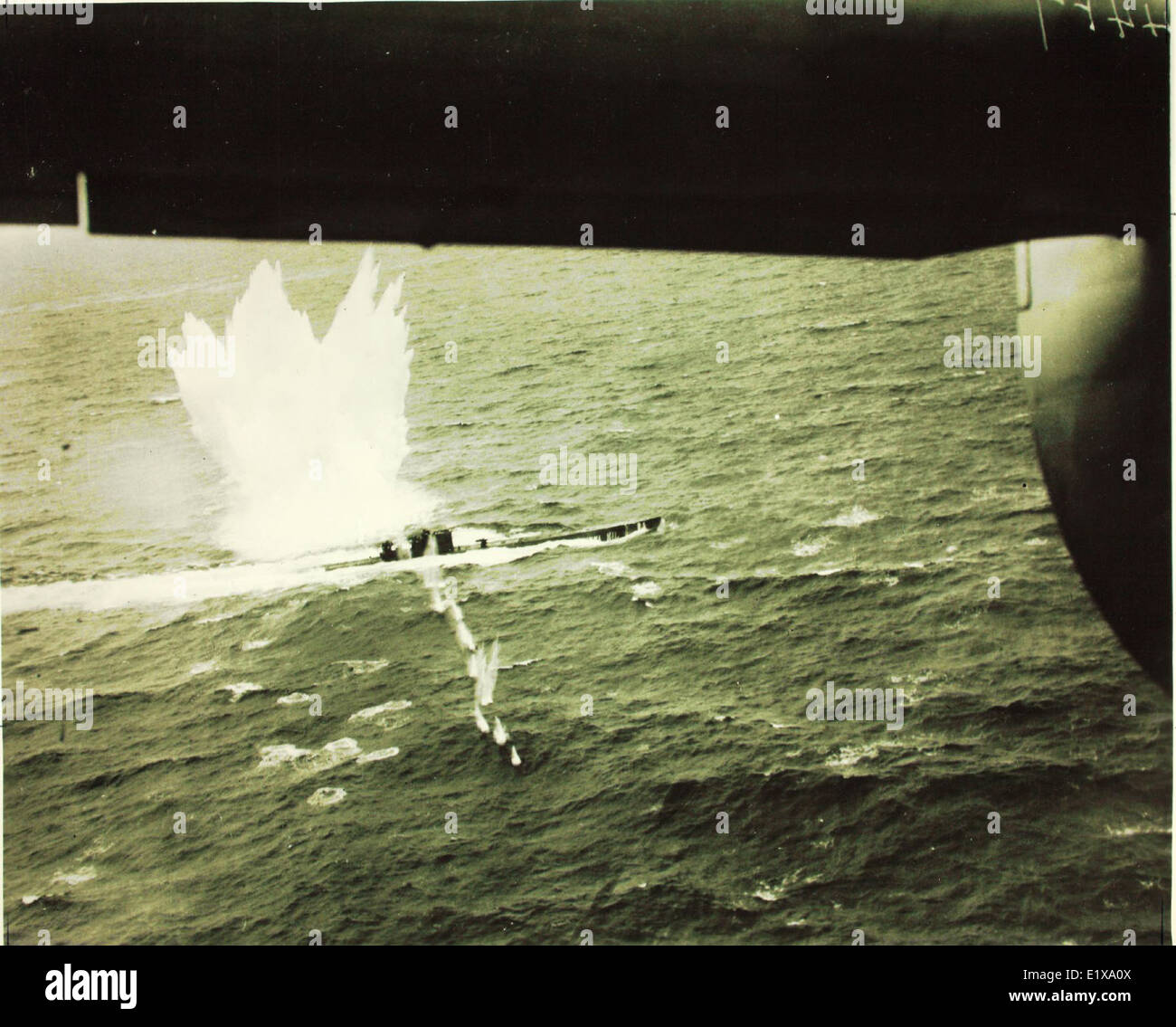 U boat sinking hi-res stock photography and images - Alamy