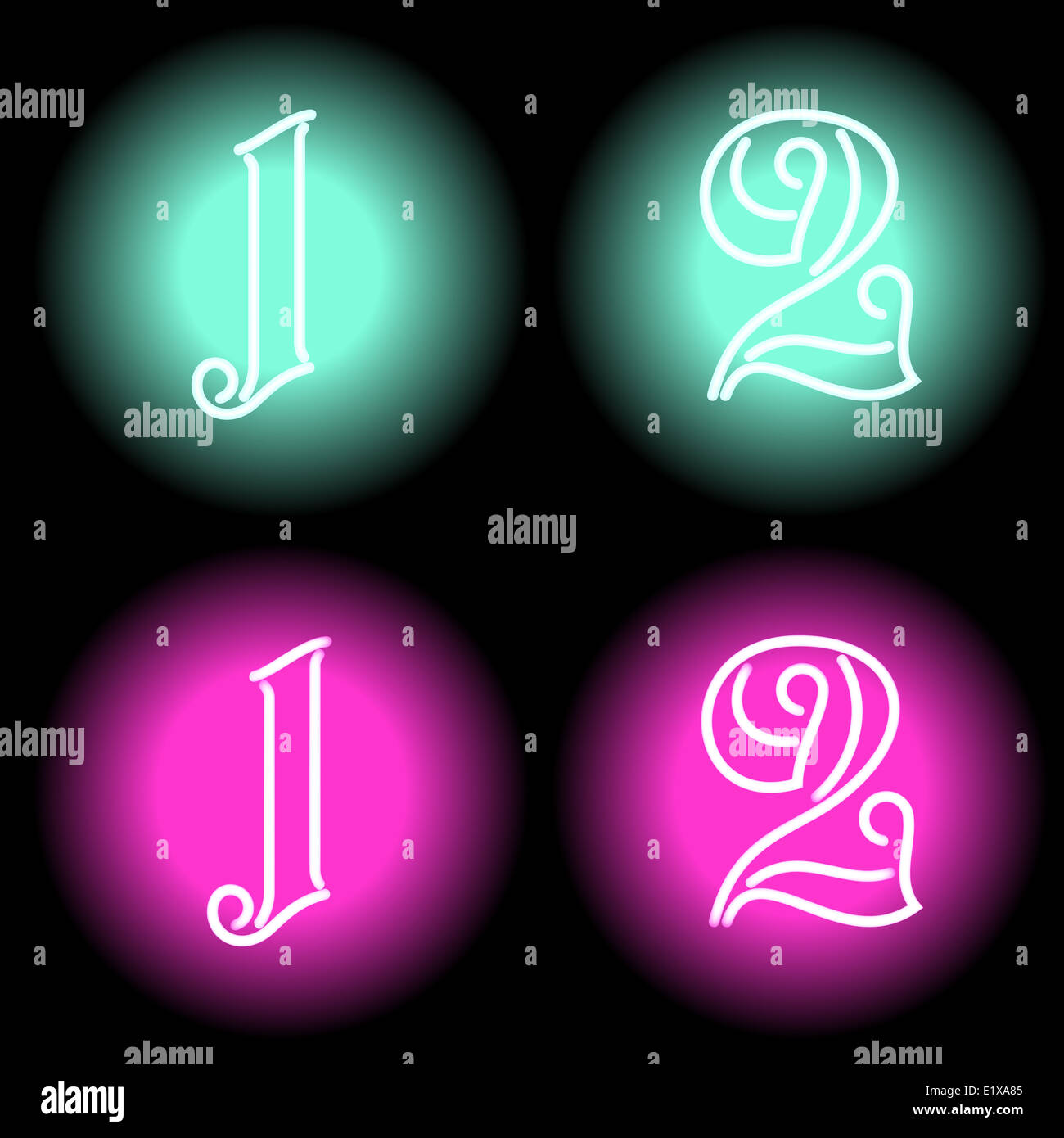 Neon digital modern high technology hi-res stock photography and images ...