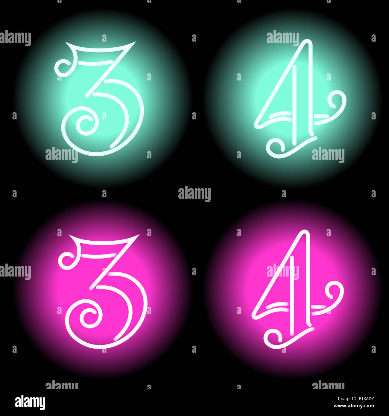 Neon digital art hi-res stock photography and images - Alamy