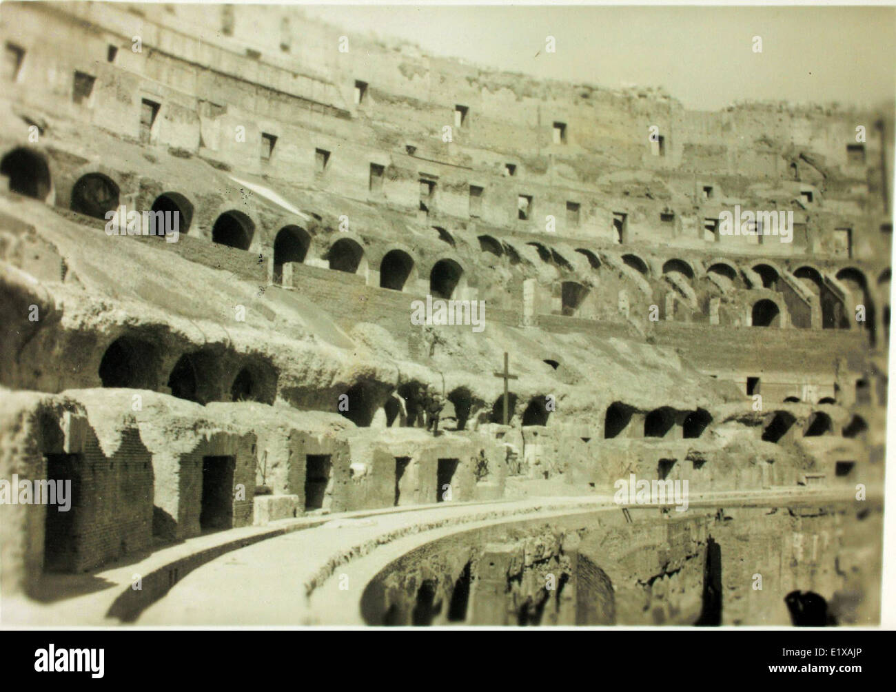 This photograph captures aerial views of Rome during World War II ...