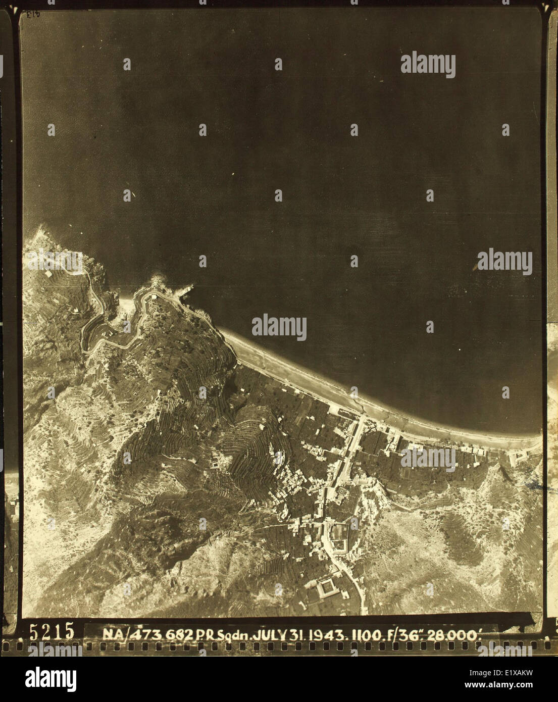 This collection of aerial reconnaissance photos from 1941-1945 captures ...
