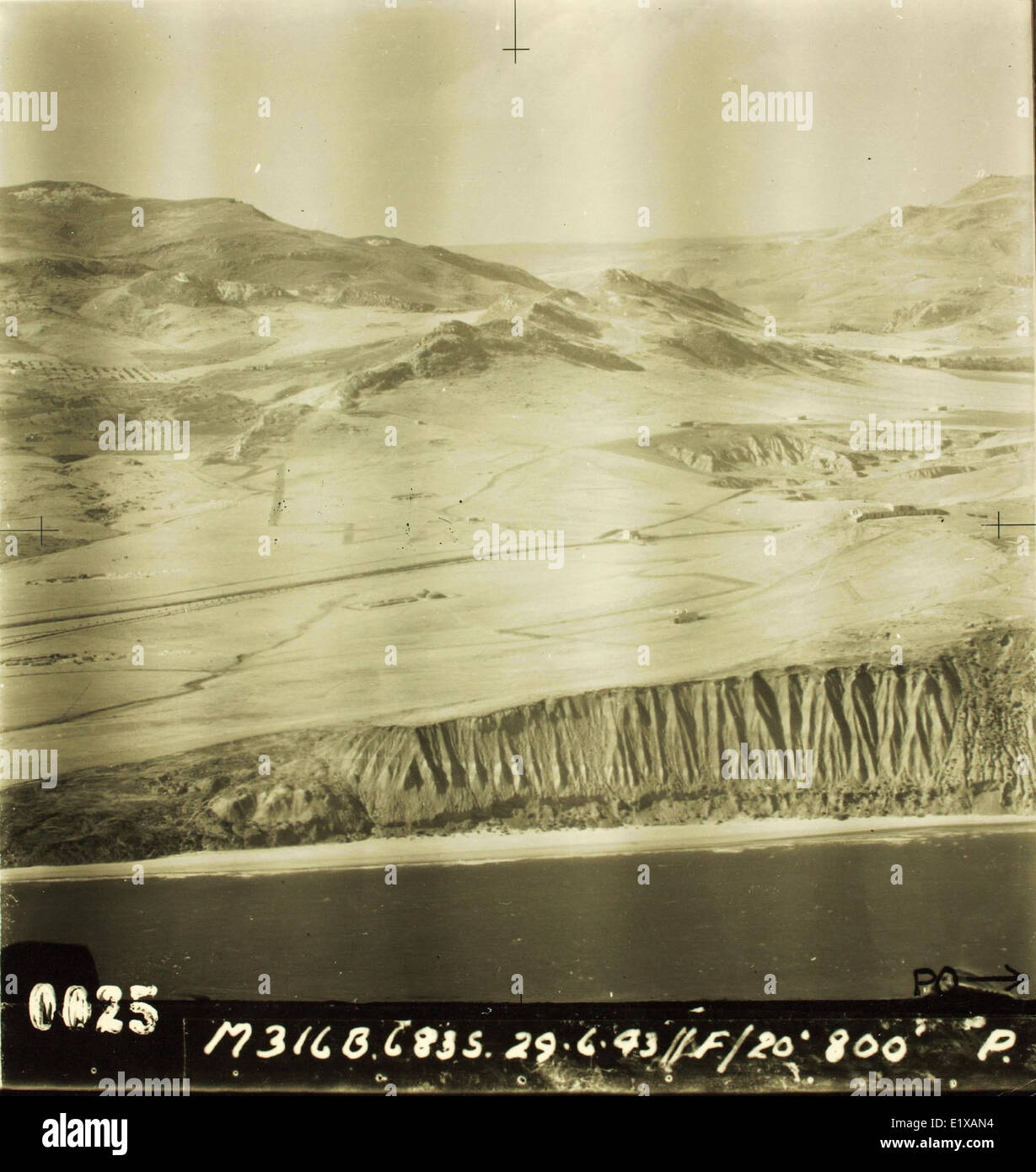 This aerial reconnaissance photo from 1941-1945 offers a detailed view ...
