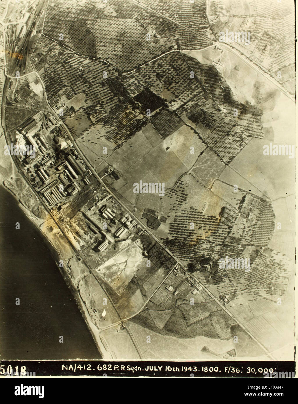 Reconnaissance Photo Aerial View Stock Photo - Alamy
