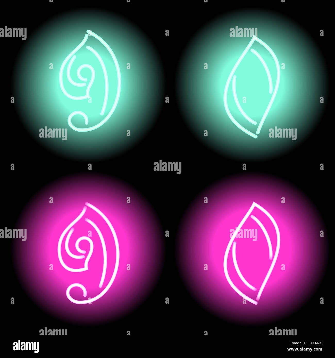 Neon digital modern high technology hi-res stock photography and images ...