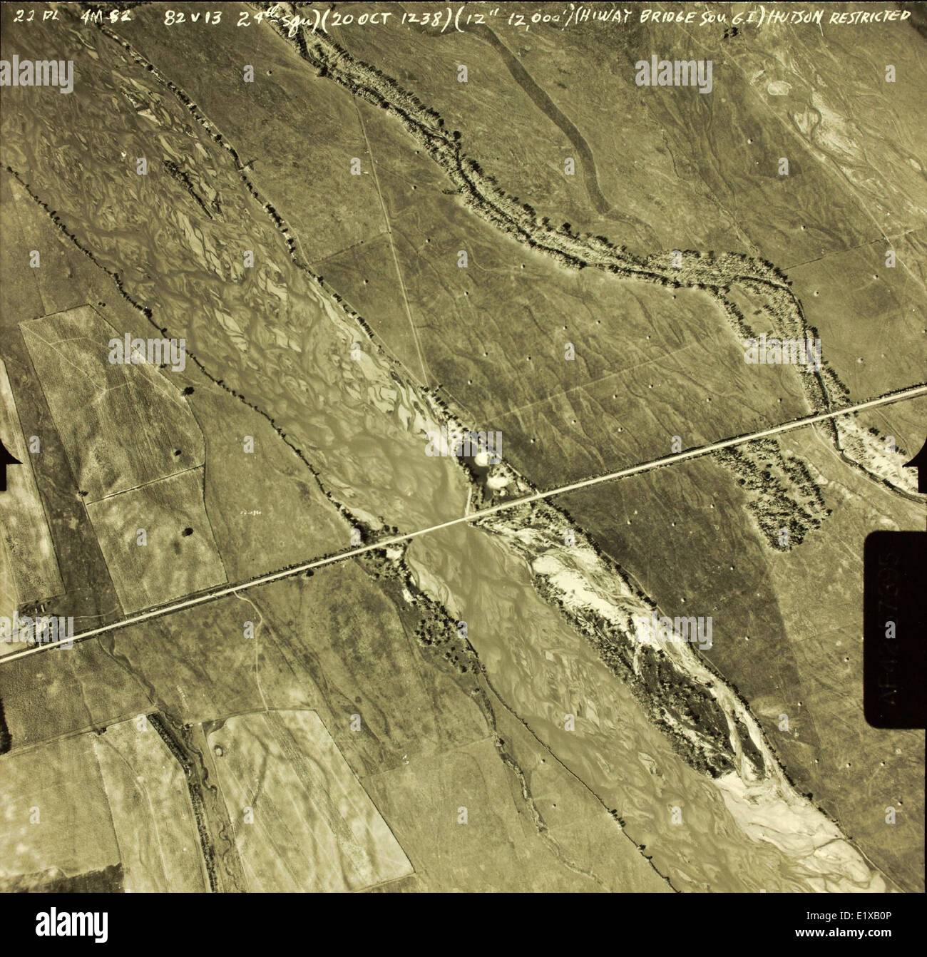 This aerial reconnaissance photo, taken between 1941 and 1945 ...