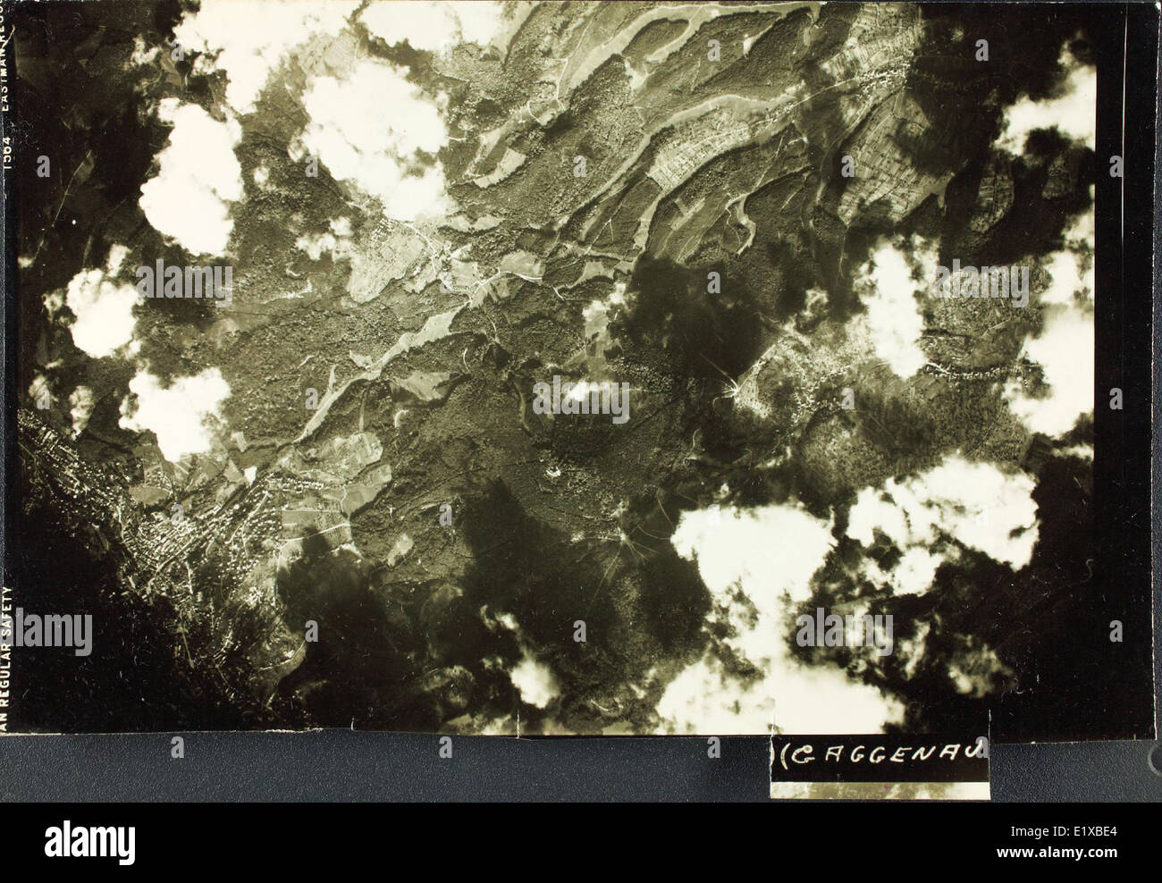 This reconnaissance photo taken during World War II provides a rare ...