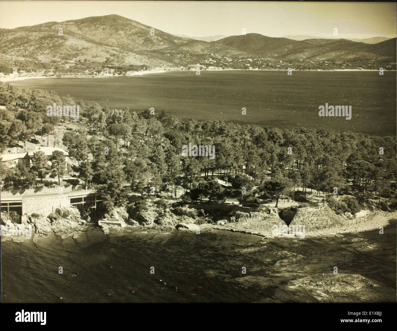 This aerial reconnaissance photo, taken between 1941-1945, shows a ...