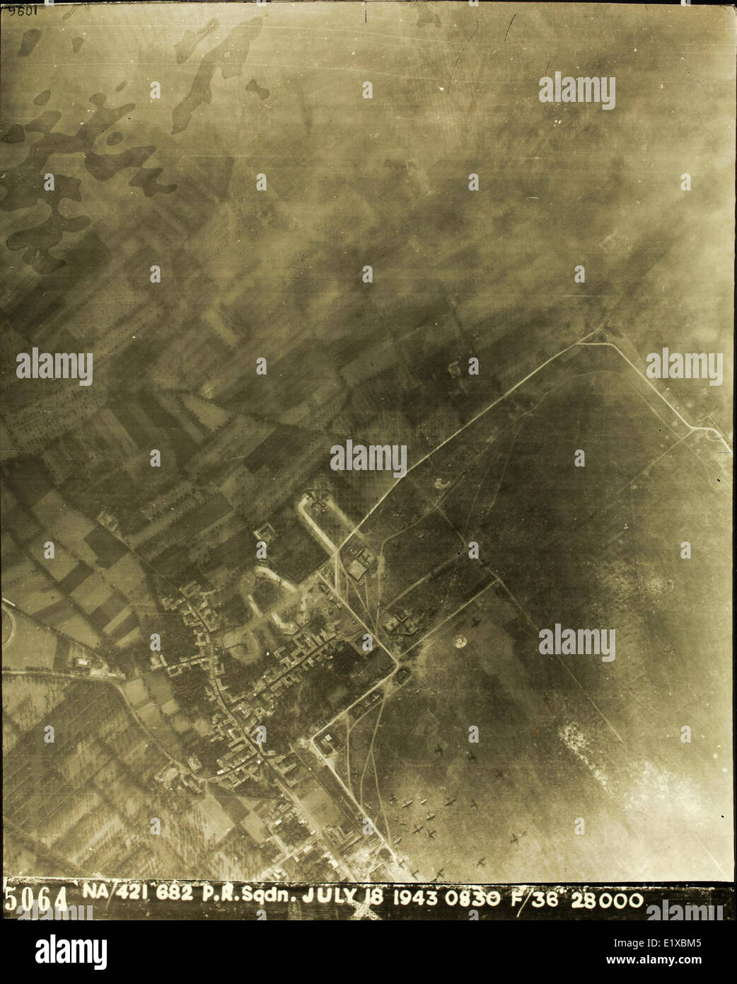 This aerial reconnaissance photo taken during World War II shows Naples ...