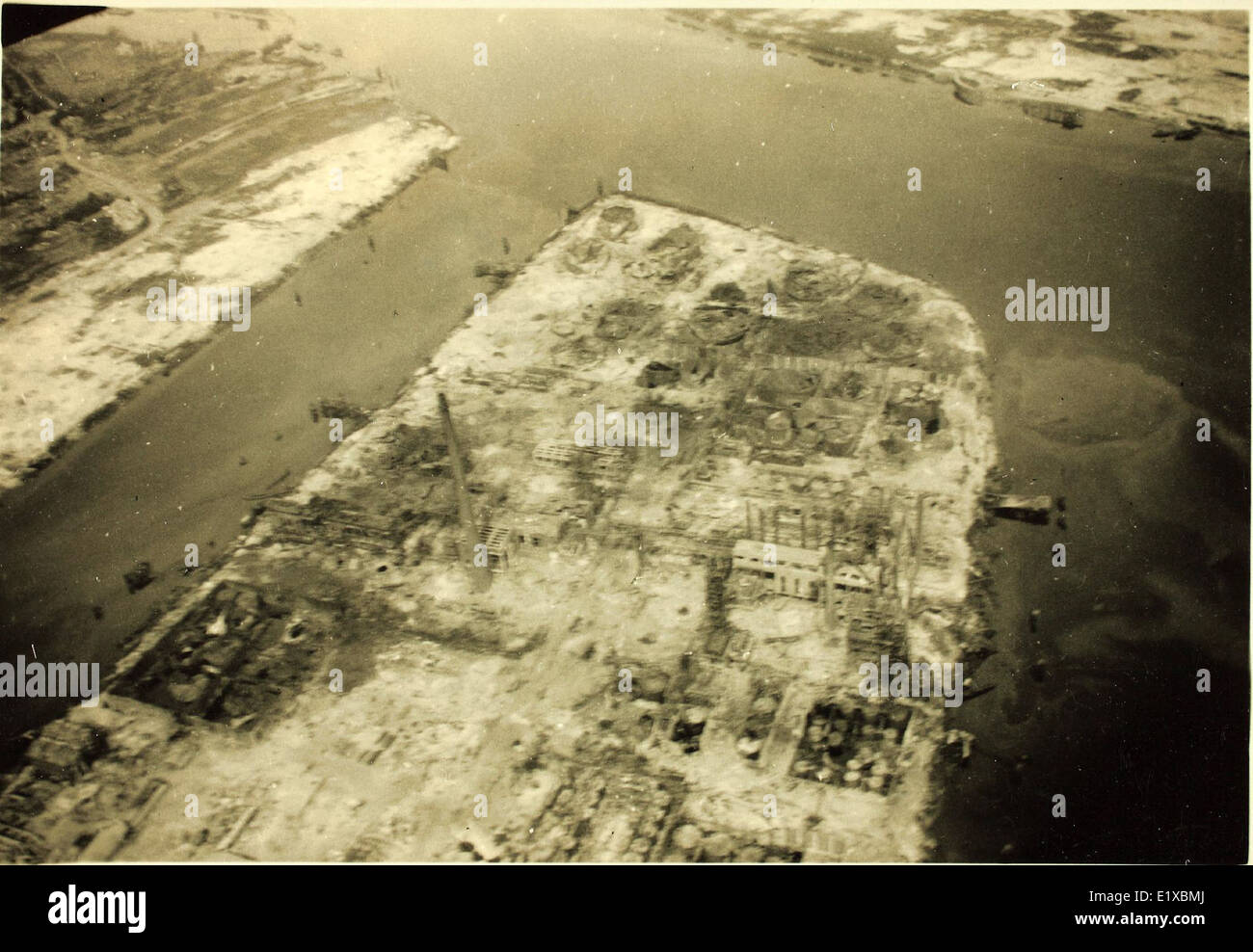 This aerial reconnaissance photograph shows Germany during World War II ...