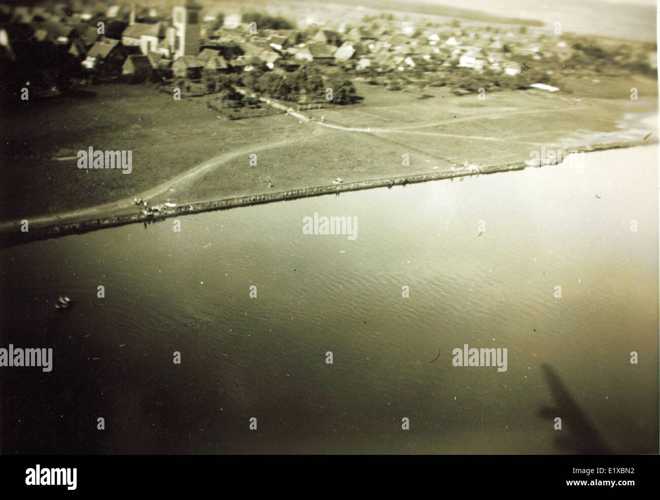 This reconnaissance photo taken during World War II shows an aerial ...