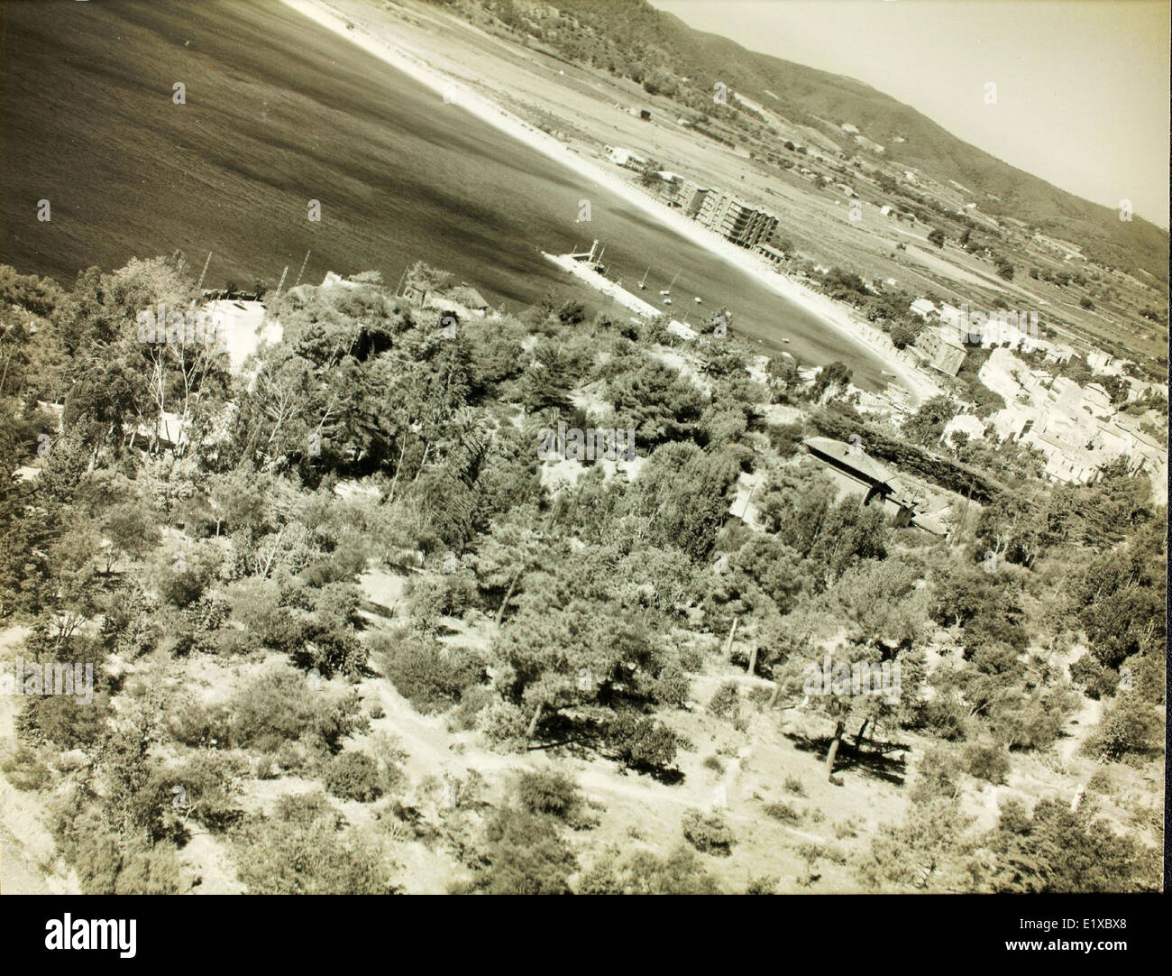 This aerial reconnaissance photo from World War II captures key ...