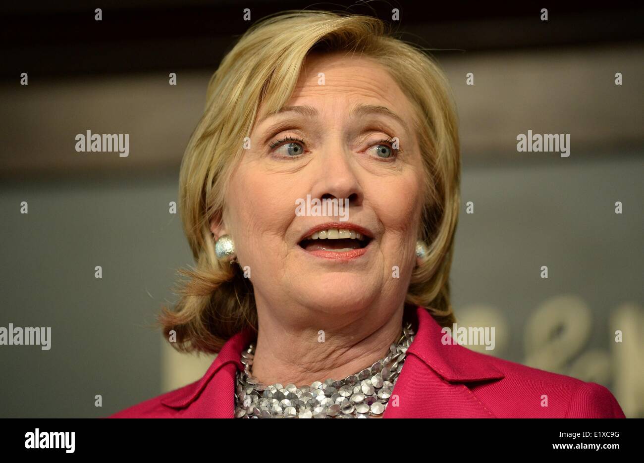 New York, NY, USA. 10th June, 2014. Hillary Clinton at in-store ...