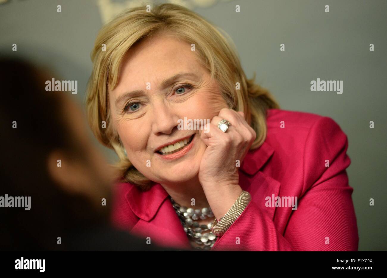New York, NY, USA. 10th June, 2014. Hillary Clinton at in-store ...